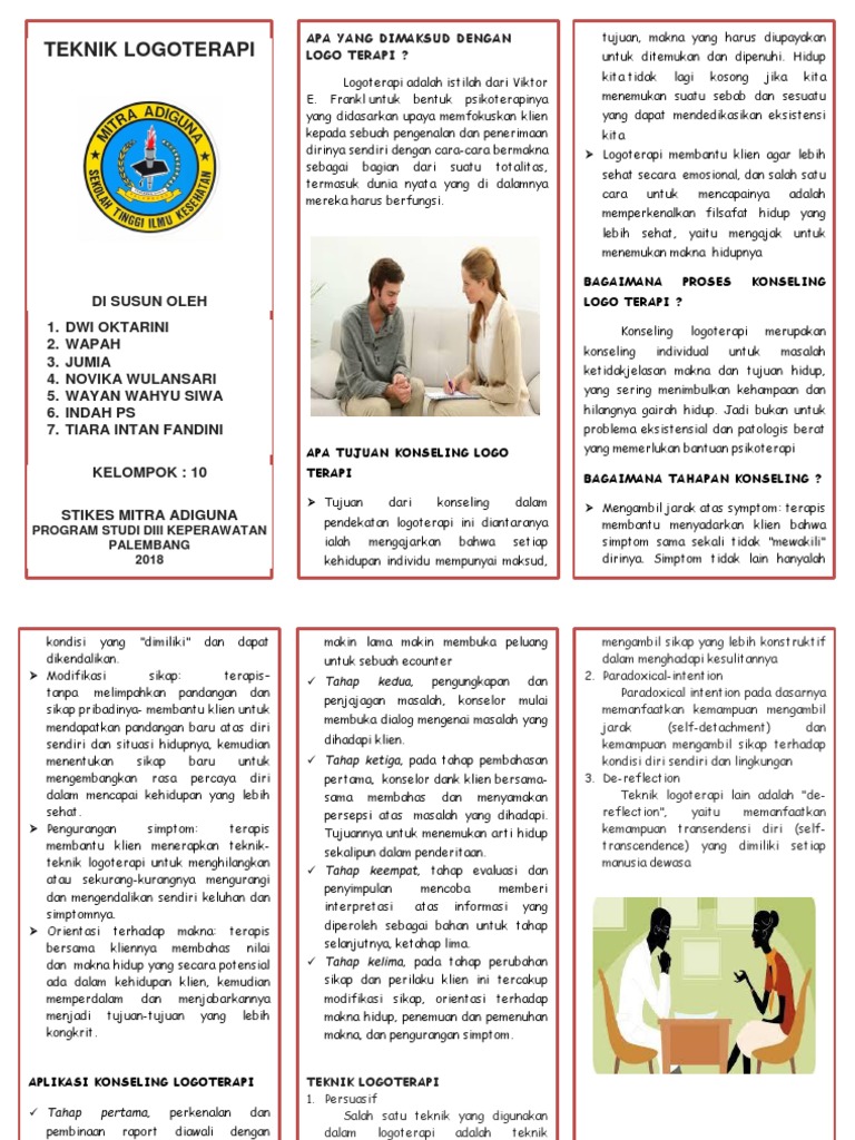 Leaflet Teknik Logoterapi | PDF