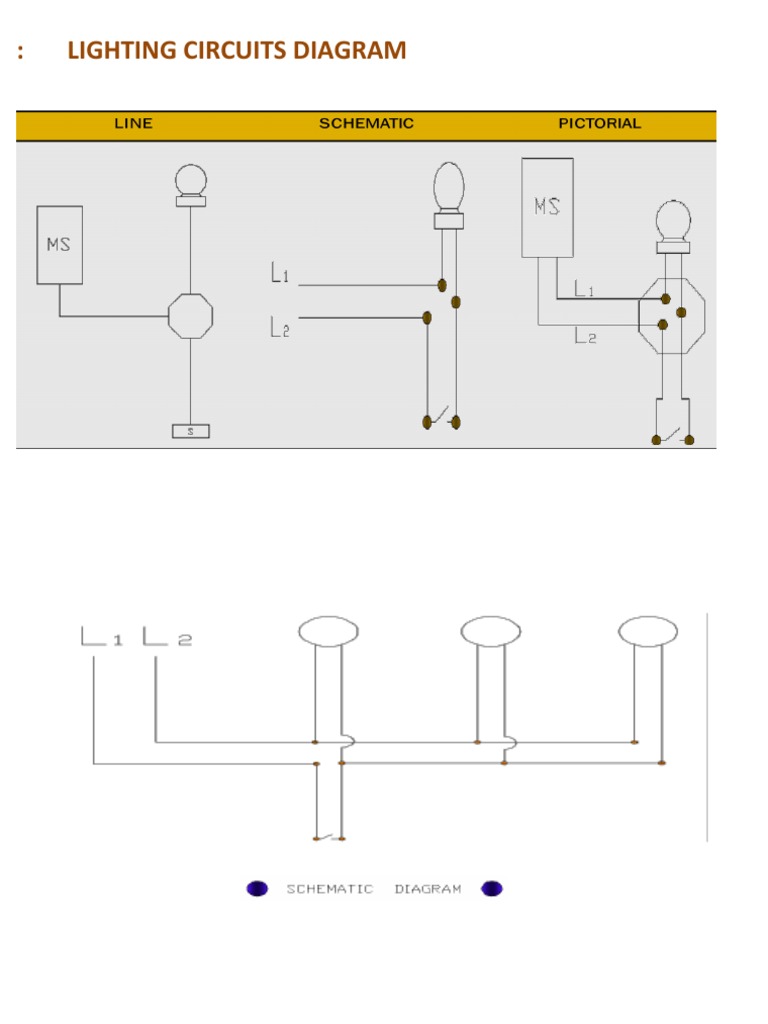 Lighting Circuits Diagram | PDF | Switch | Wire