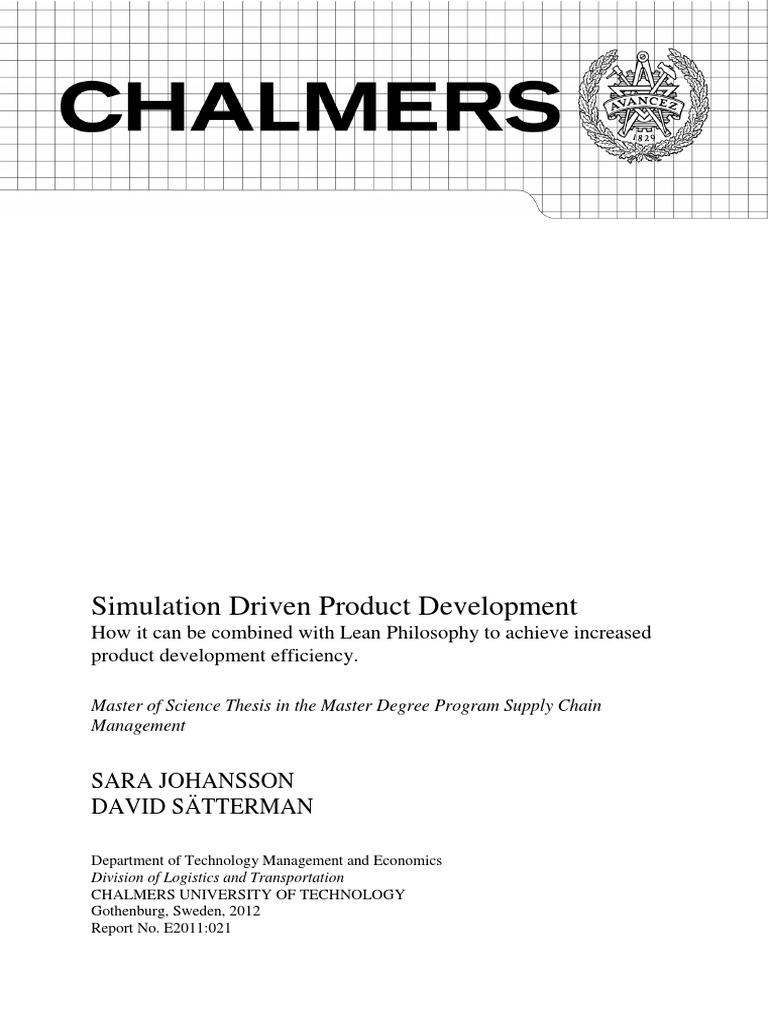 Simulation Driven Product Development. | PDF | Lean Manufacturing | New ...