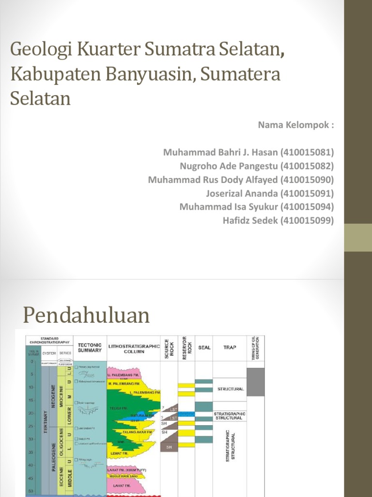 Geologi Kuarter Banyuasin | PDF