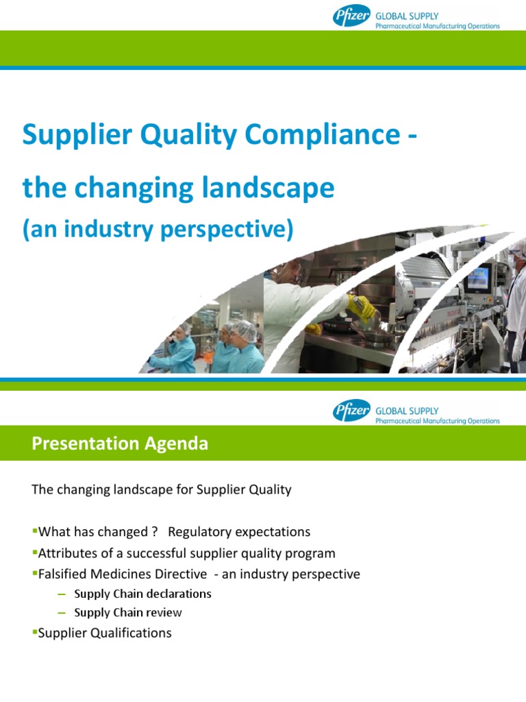 Supplier Quality Management in Pharma | PDF | Supply Chain | Business ...