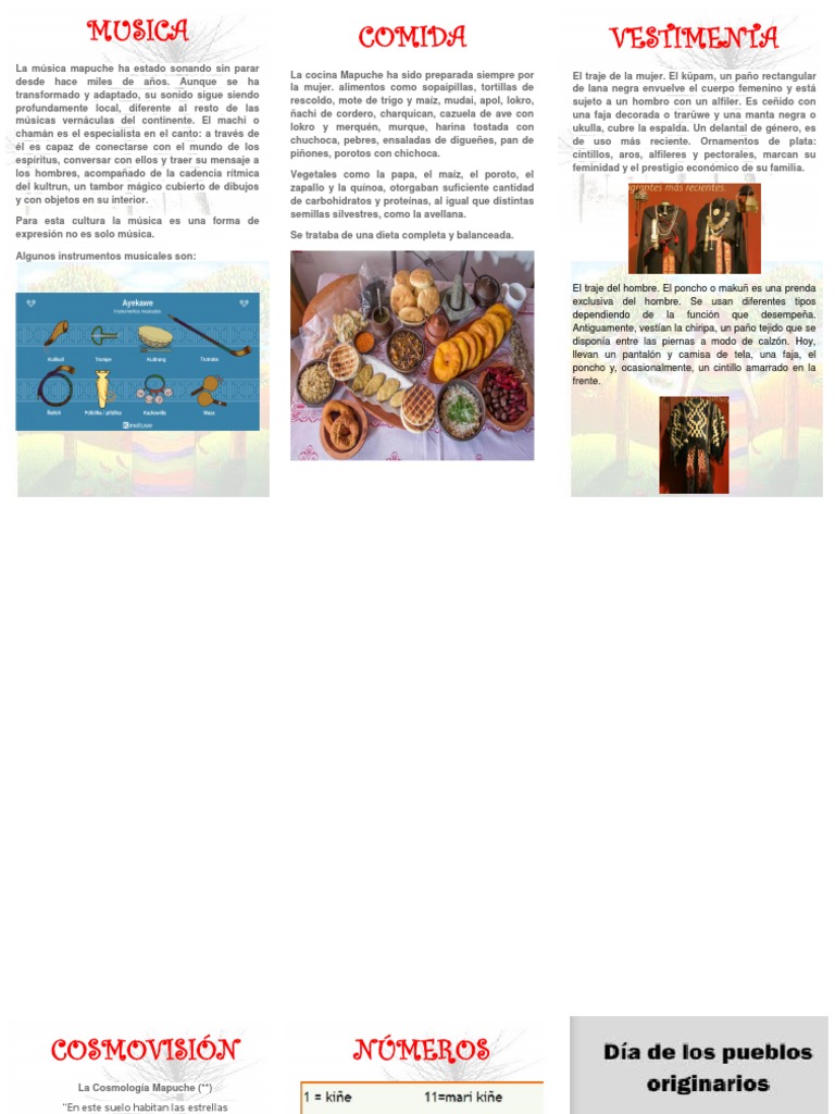 Mapuche S Pdf Maíz Ropa