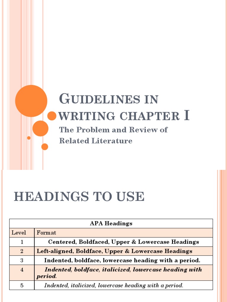 Chapter I Writing Guidelines for Research | PDF | Text Messaging ...