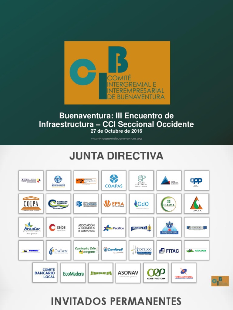 Alexander Micolta - Presidente CIB - CCBUN | PDF | Cadena de valor ...