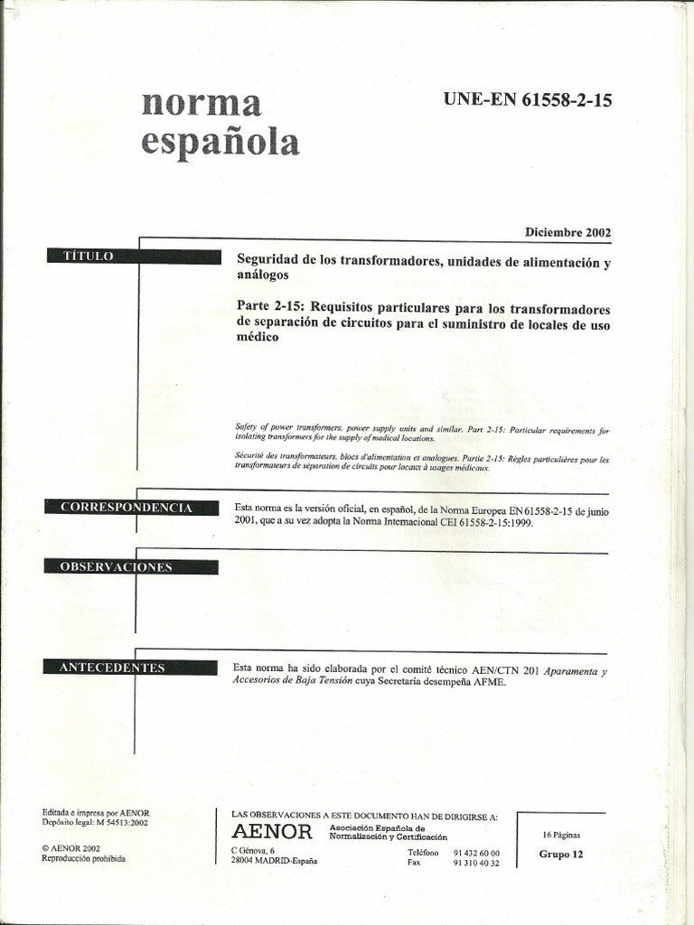 Iec - 61558 2 15 | PDF