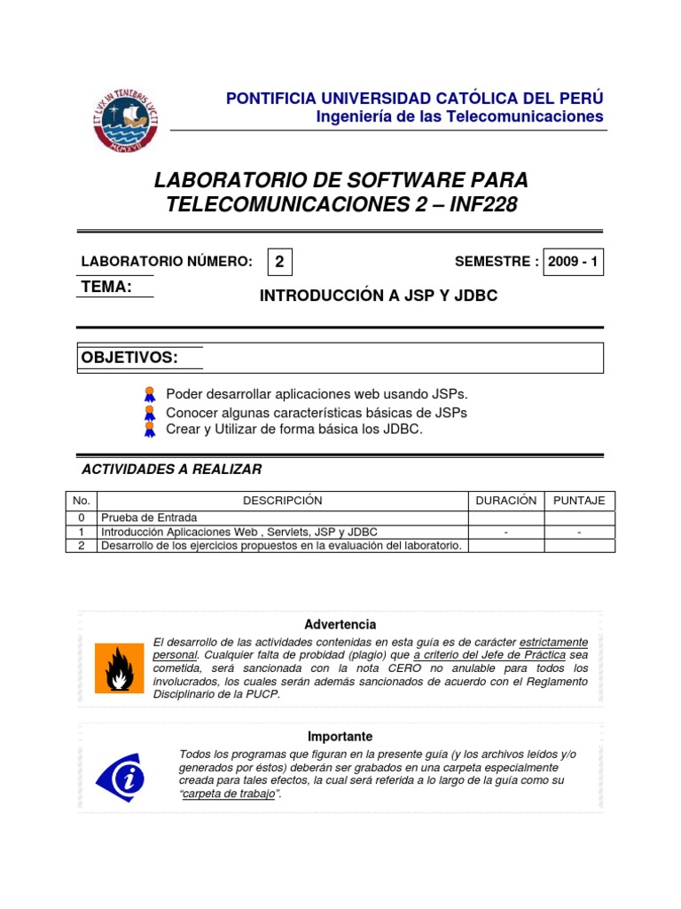 Guía JSP - JDBC | PDF | Páginas del servidor Java | Java (lenguaje de programación)