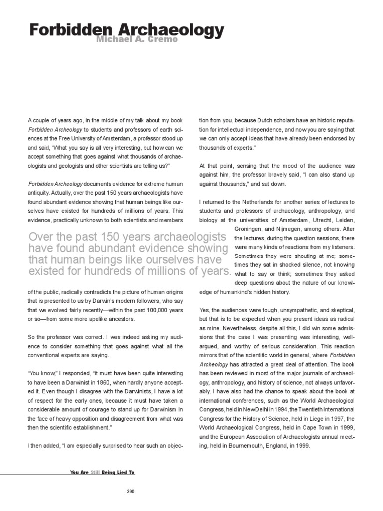 Uncovering Humanity's Hidden History | PDF | Archaeology | Museum