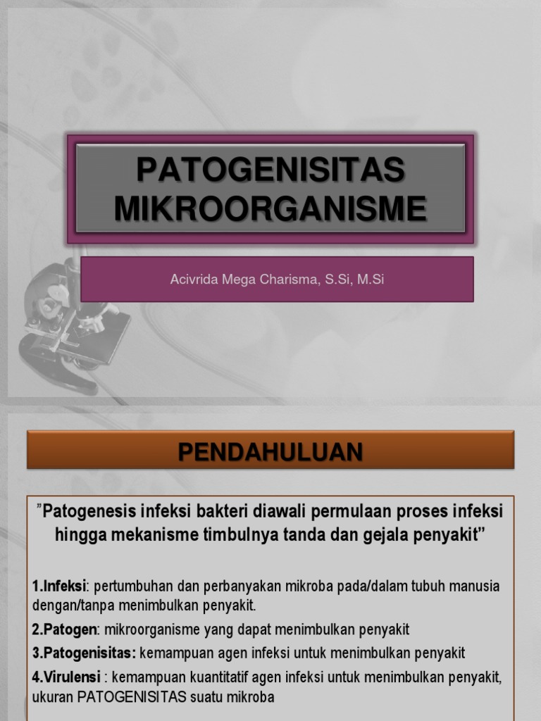 Patogenesis Mikroorganisme | PDF