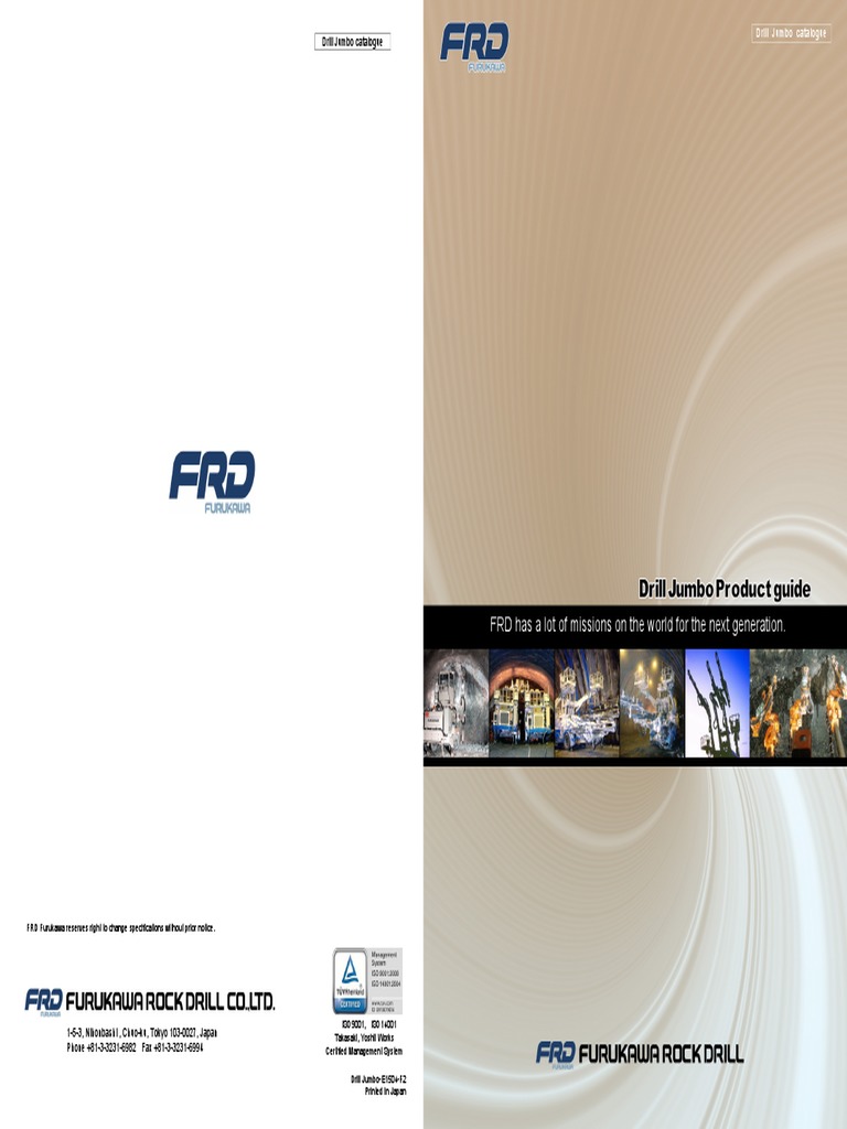 Hydraulic Jumbo Drill Catalogue | PDF | Steering | Brake