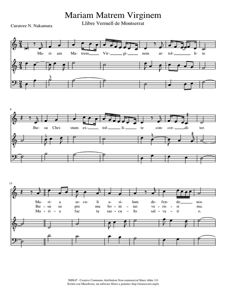 Mariam Matrem Virginem | PDF