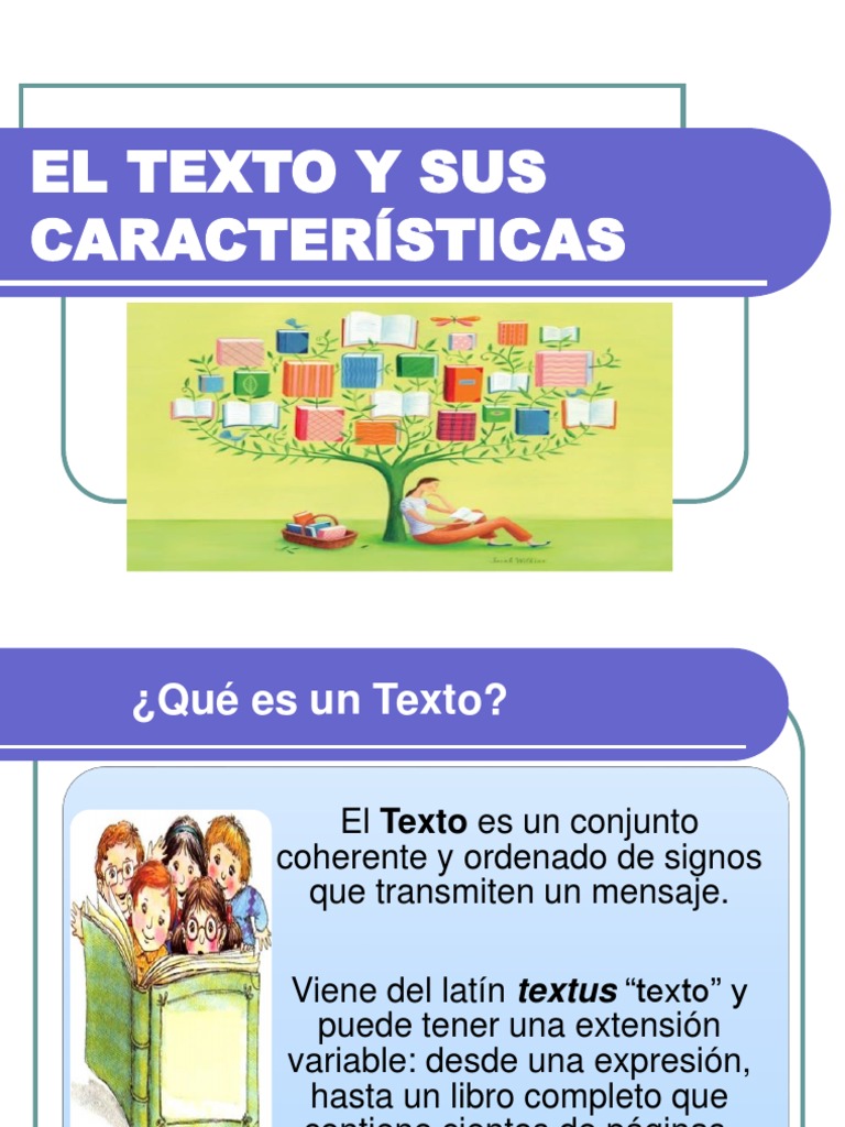 Características y Tipos de Textos | PDF | Science | Narración