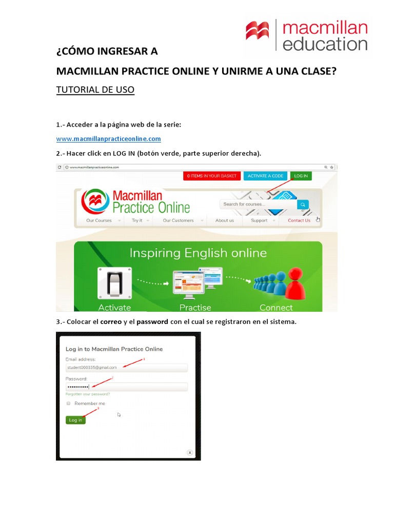 Tutorial Mpo Como Ingresar Y Unirse A Clase Alumno Pdf