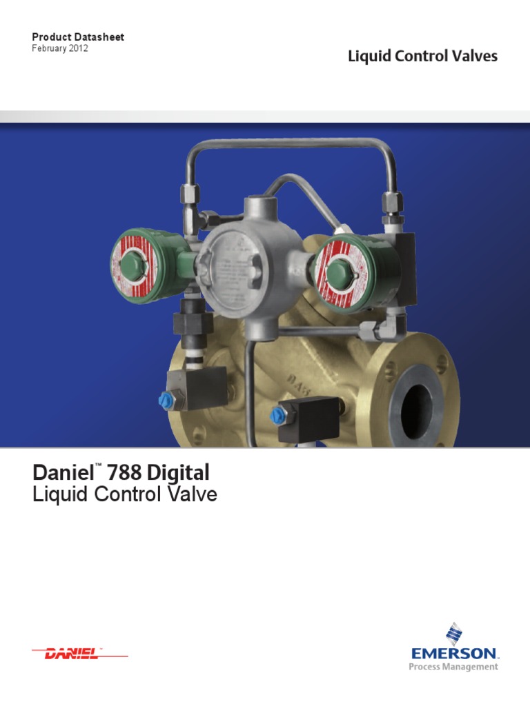 Data Sheet Daniel Model 788 Digital Control Valve en 43714 | PDF ...