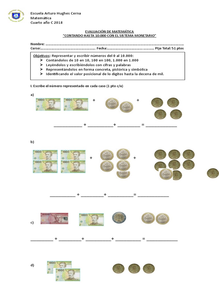 Actividades de Matemática con Monedas | PDF | Moneda | Mercado de divisas