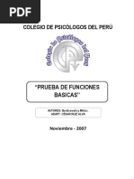 Prueba de Funciones Básicas PFB | PDF
