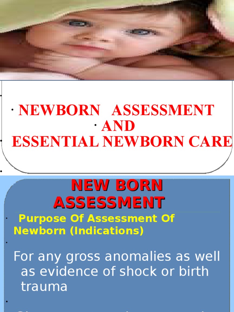 Newborn Assessment | PDF | Infants | Diseases And Disorders
