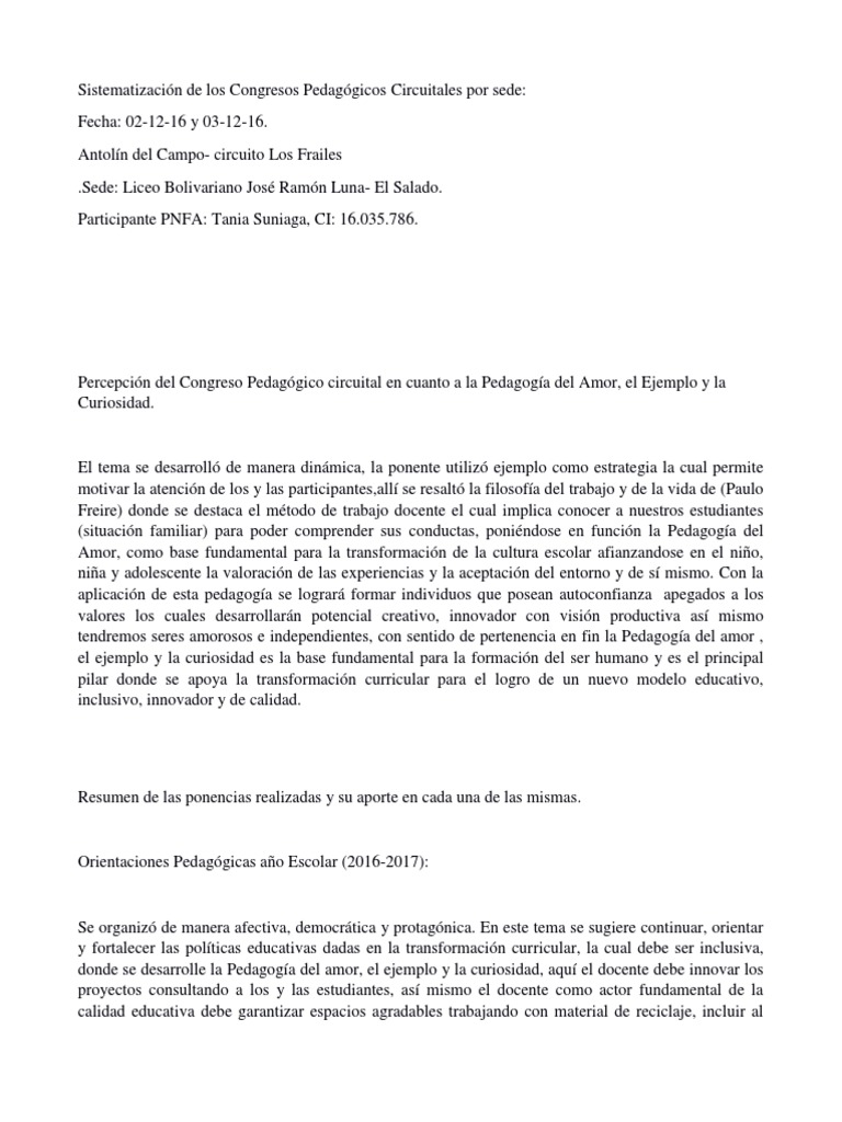 Sistematizacion 3 Cuartillas | PDF | Maestros | Pedagogía