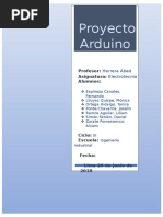 Laboratorio 14 - Configuracion y Programacion en Arduino | PDF | Diodo emisor de luz | Arduino