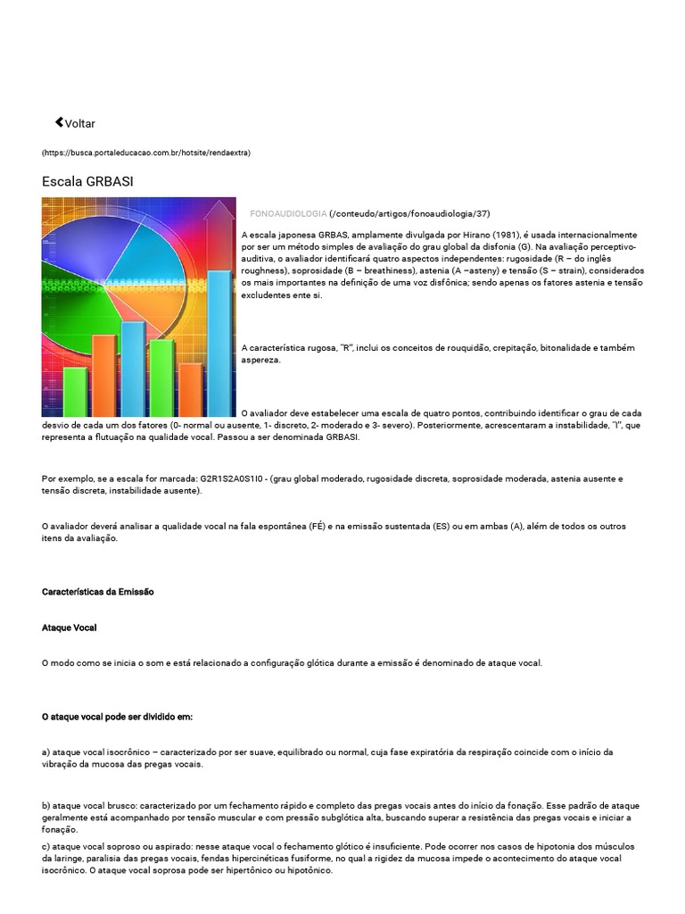 GRBASI | PDF | Canto | Voz Humana
