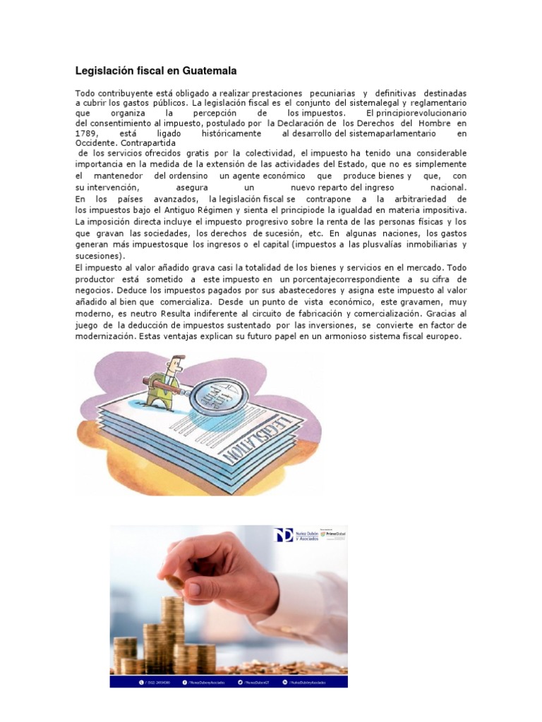 Legislación Fiscal en Guatemala | PDF