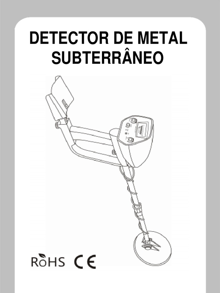 Manual de Instruções - MD-4030 | PDF | Metal Detector | Metals
