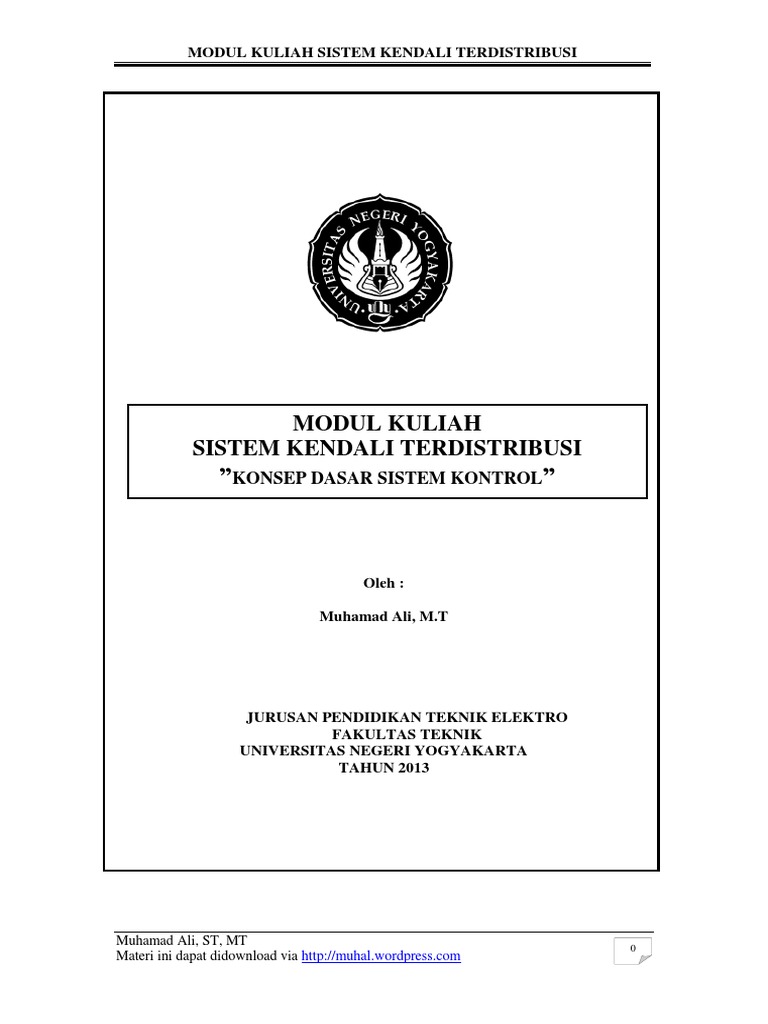 Modul Dcs Bab 1 Dasar Sistem Kontrol PDF | PDF