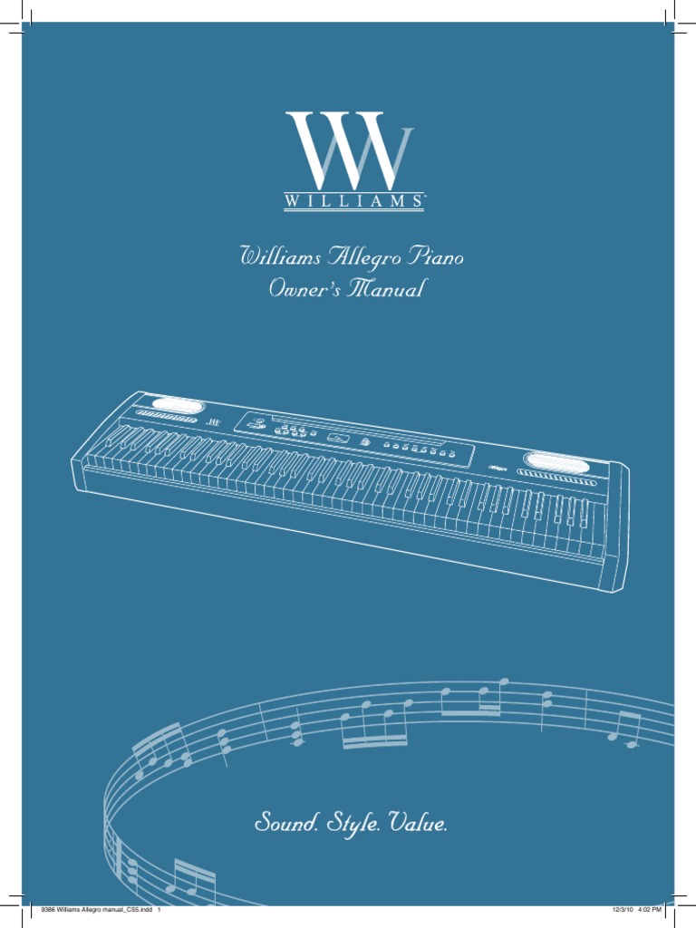 Williams Allegro Piano Manual | PDF | Piano | Tempo