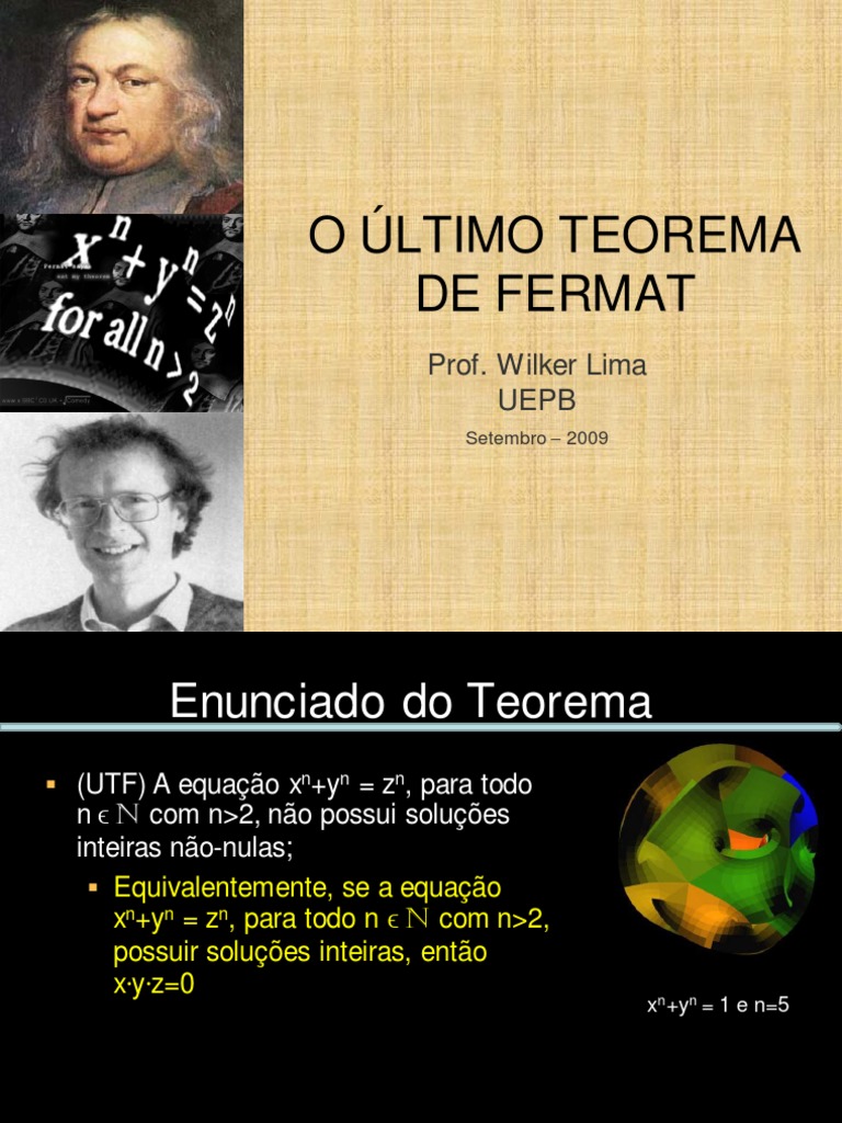 Teorema de Fermat | PDF | Ensino de Matemática | Science