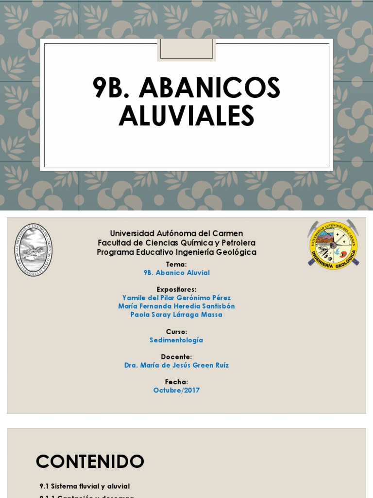 Abanicos Aluviales | PDF | Río | Fósil