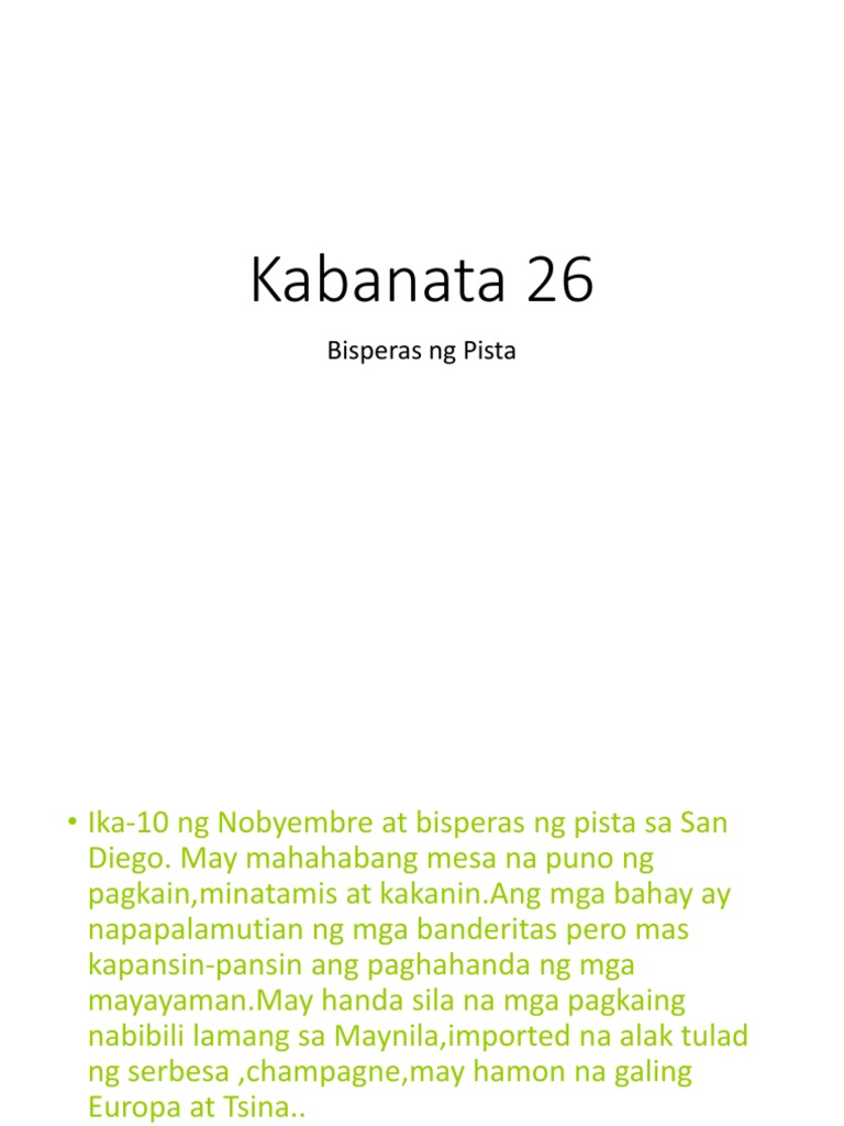 Kabanata 26 | PDF
