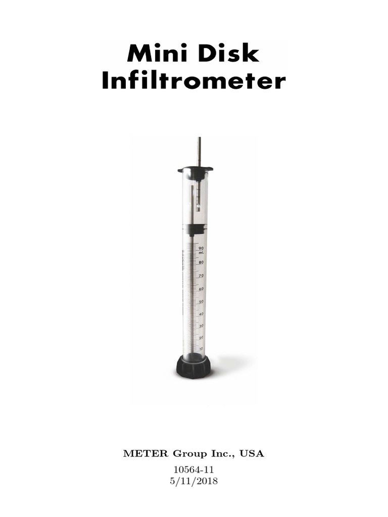 Mini Disk Infiltrometer - Web | PDF | Porosity | Soil