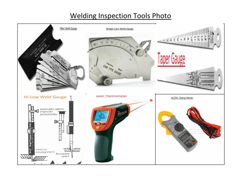 Welding Inspection Tools Photo | PDF | Mechanical Engineering | Nature