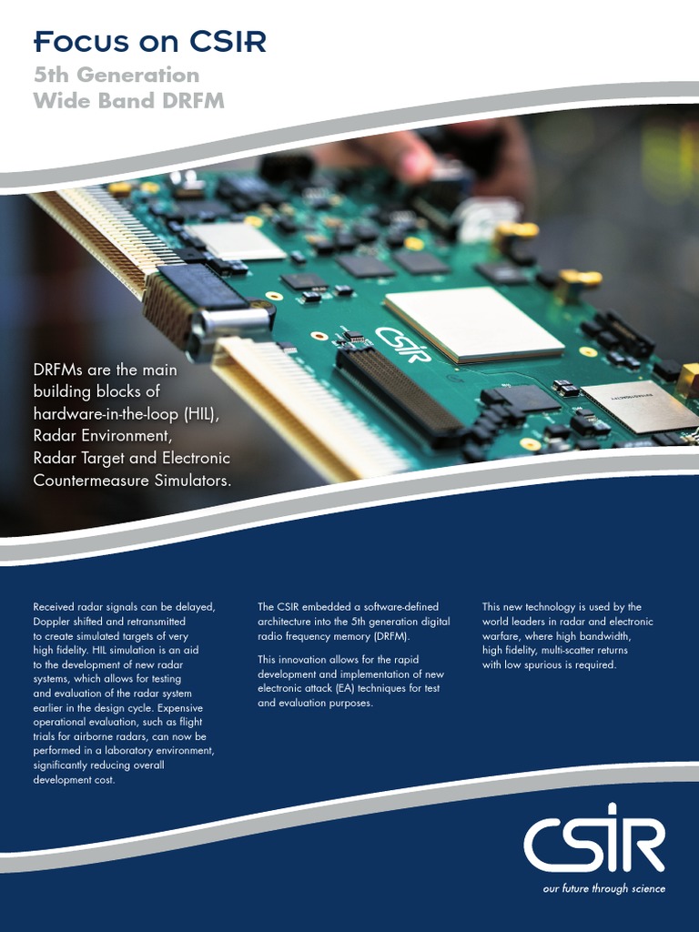 5th Generation Wide Band DRFM | PDF | Radar | Analog To Digital Converter