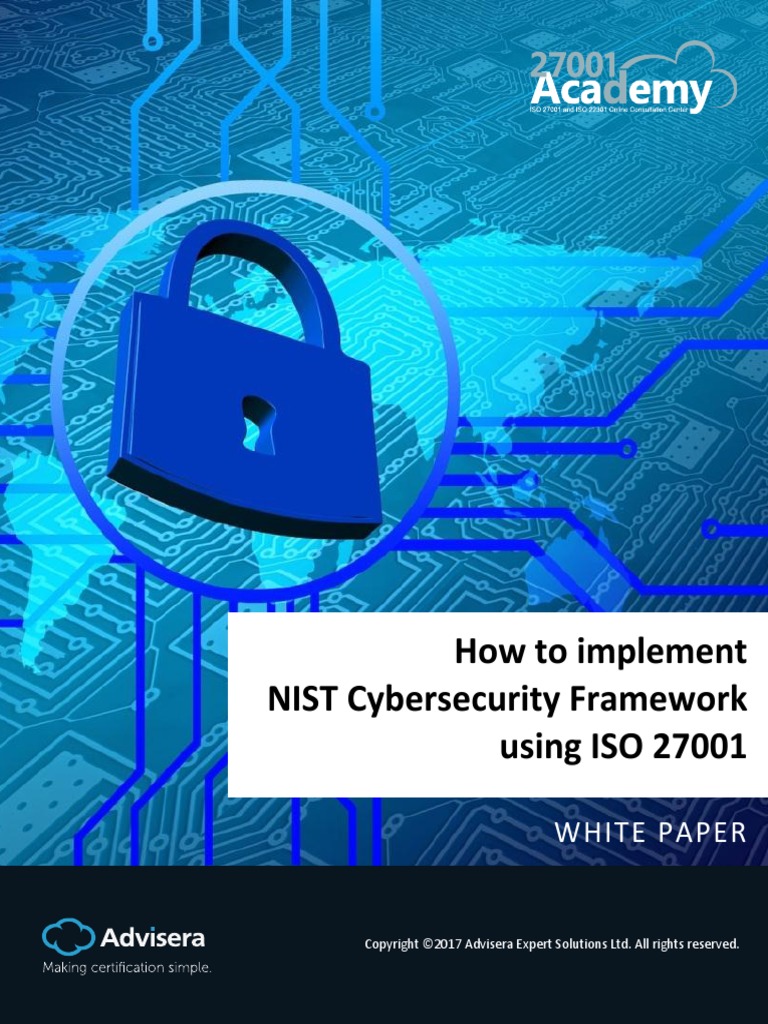 How To Implement NIST Cybersecurity Framework Using ISO 27001 | PDF ...