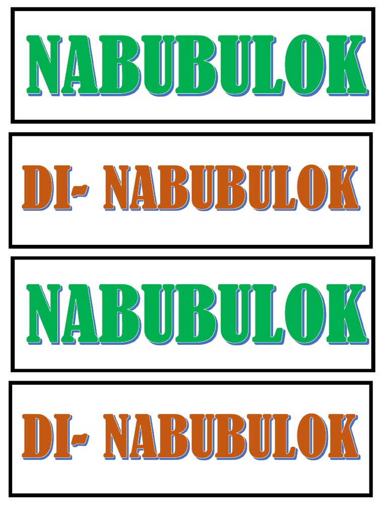 Nabubulok Di Nabubulok | PDF