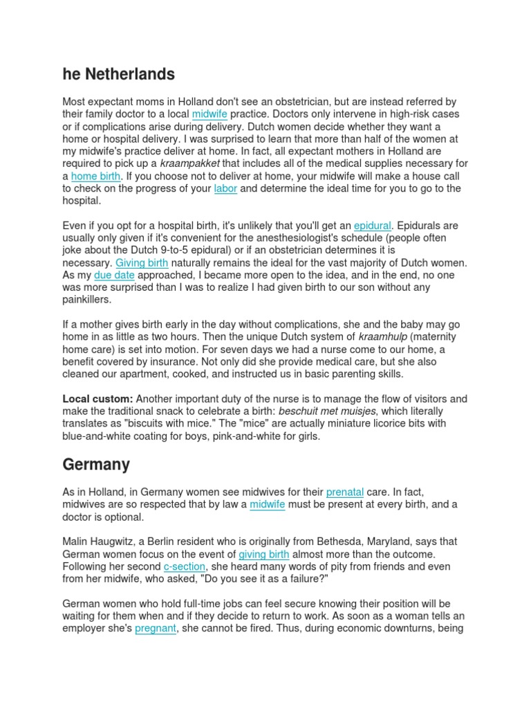 He Netherlands | PDF | Traditional Medicine | Caesarean Section