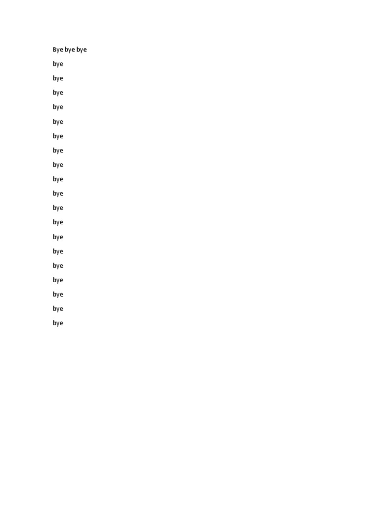 Bye Bye Bye | PDF