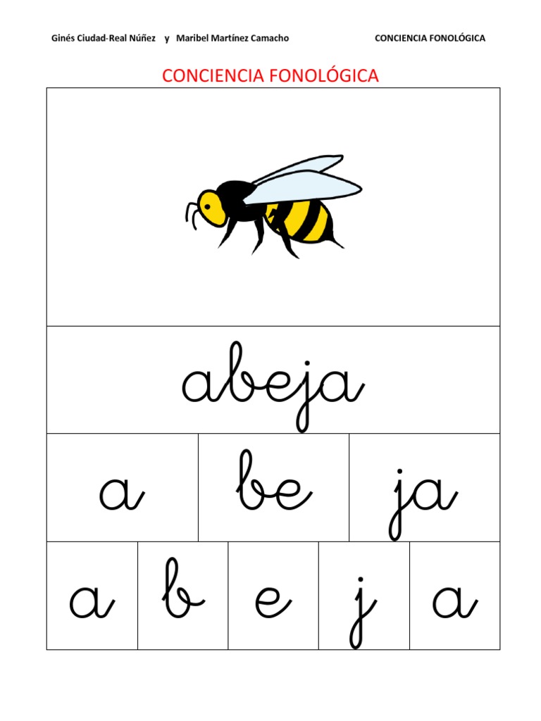 Abecedario Conciencia Fonologica | PDF