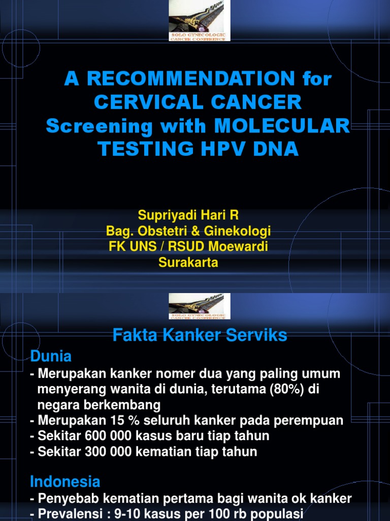Skrining Kanker Serviks dengan Tes HPV DNA | PDF