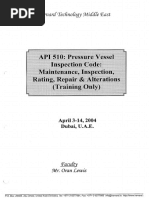 API 510 - Petrosync Course | PDF | Corrosion | Welding