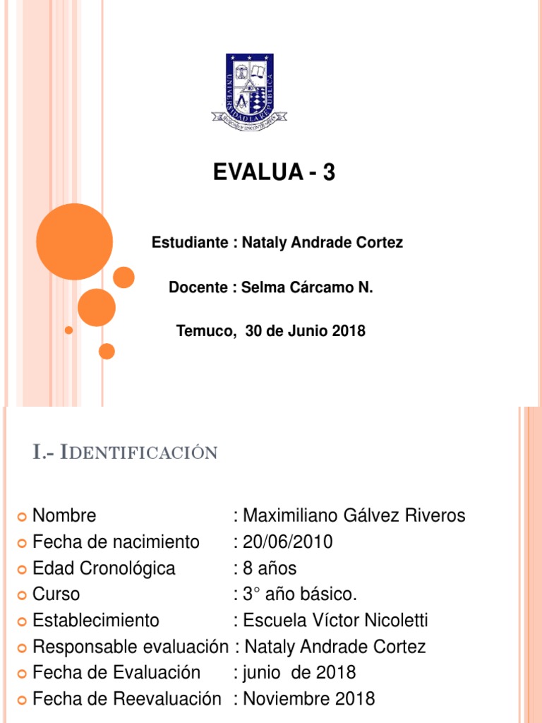 Evalua - 3 | PDF | Memoria | Atención