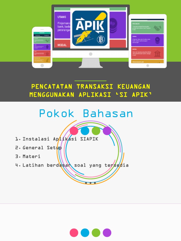 Mengatur Transaksi Keuangan Menggunakan Aplikasi 'Si Apik' | PDF