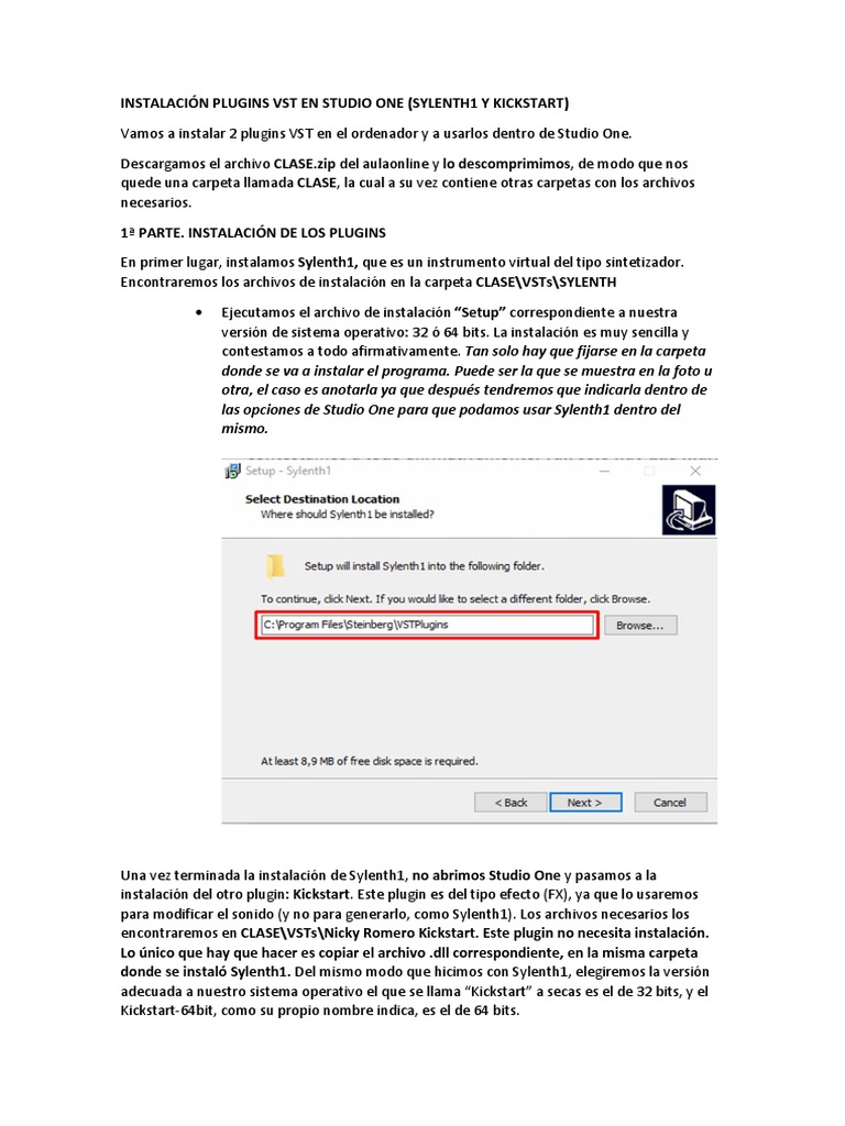 Tutorial Instalación Plugins Studio One PDF | Descargar gratis PDF | Enchufe (informática ...