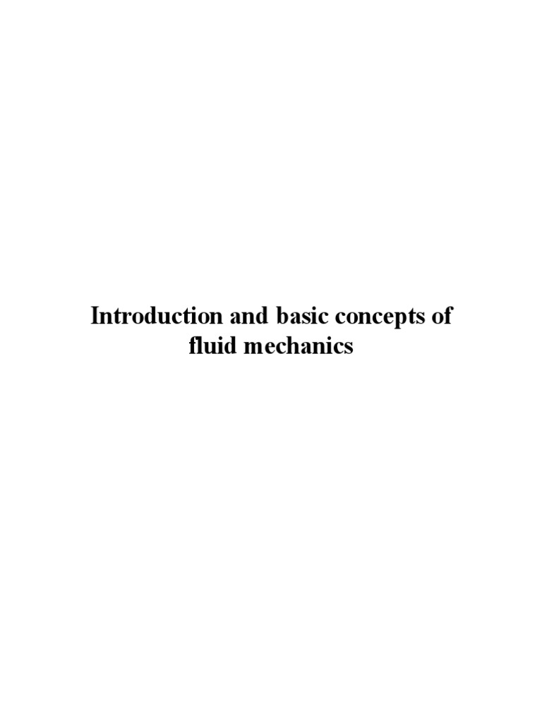 Introduction To Fluid Mechanics | PDF | Fluid Mechanics | Density