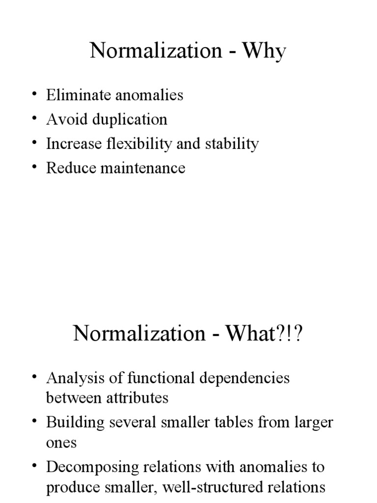 Normalization - Why | PDF | Computer Data | Information Retrieval