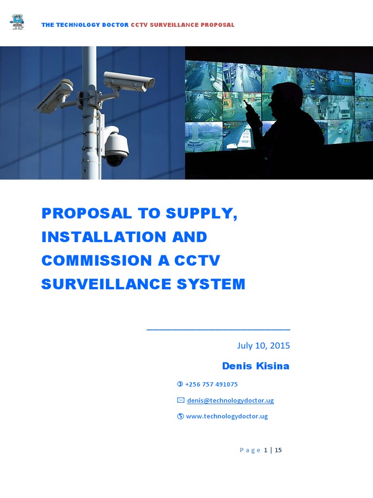 CCTV Surveillance Proposal Overview | PDF | Closed Circuit Television ...