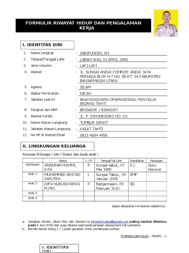 4 Form-Rh Assessment | PDF