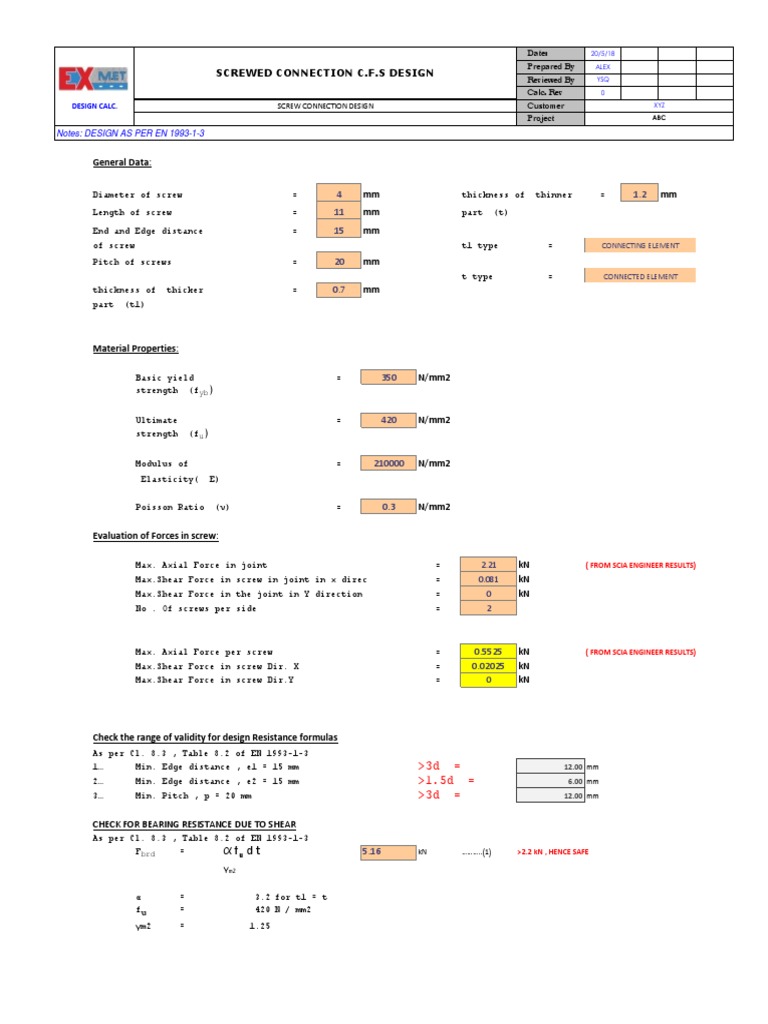 Sds Screw Design | PDF | Screw | Building Engineering