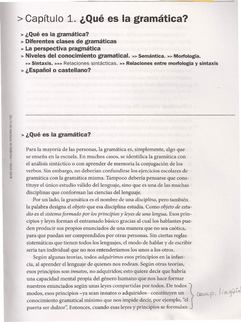 Qué Es La Gramática | PDF | Palabra | Numero Gramatical