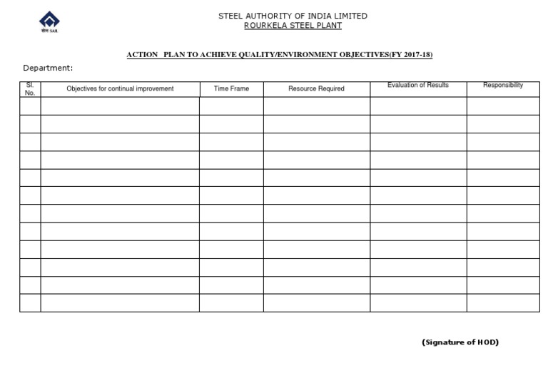 2.action Plan Format | PDF
